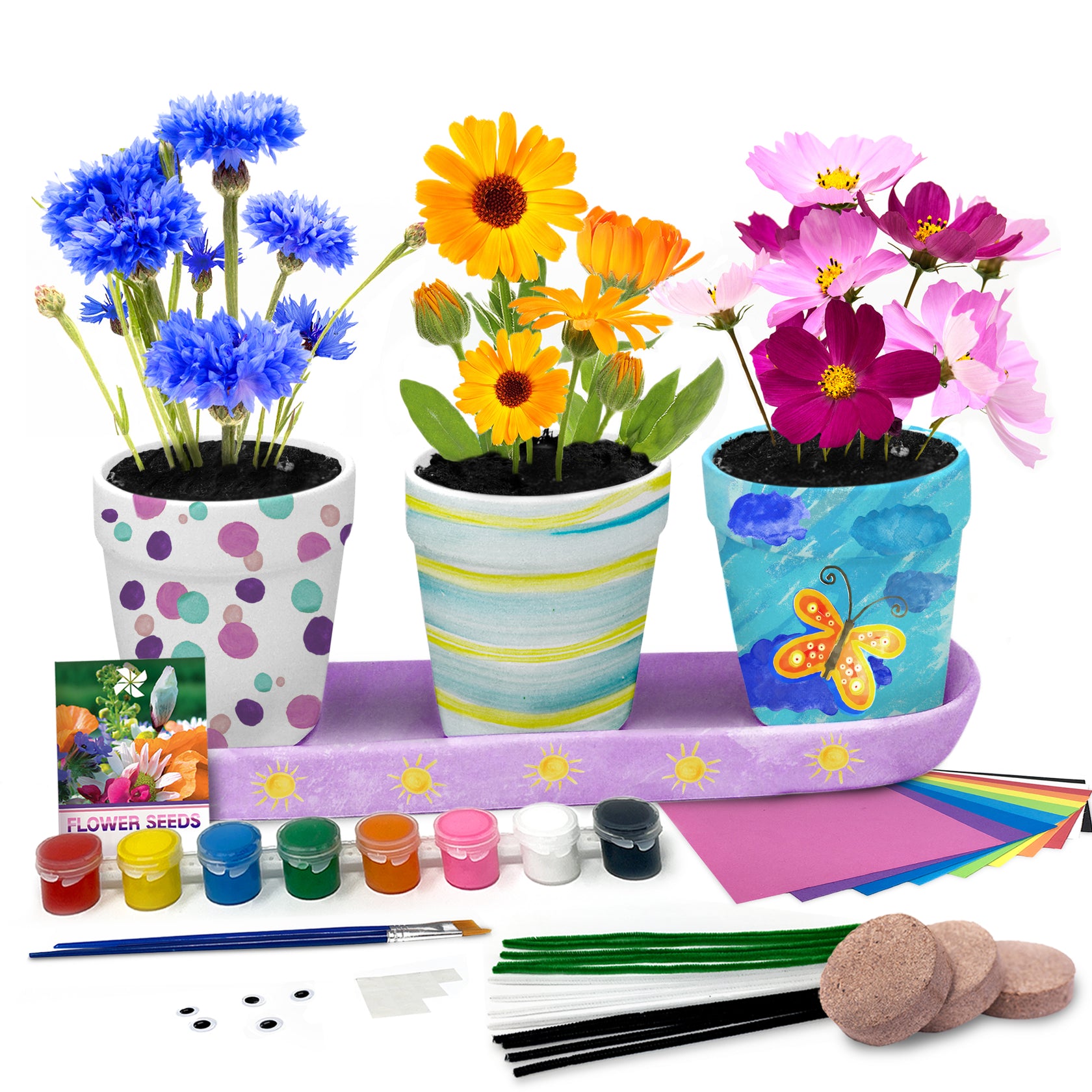 Flower Pot Kit | Garden Craft for Preschoolers – Pinwheel Crafts