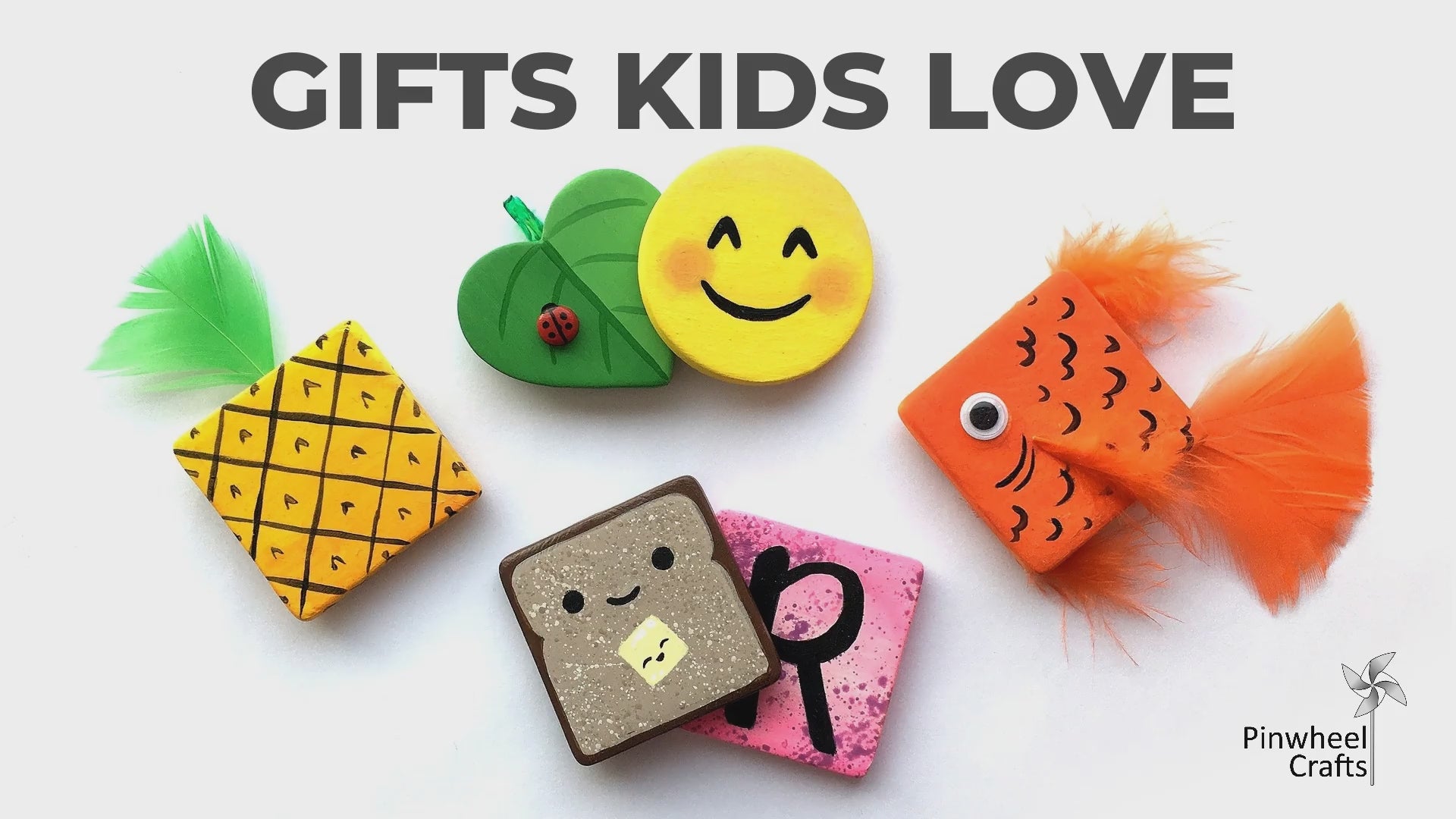 Cute DIY Fridge Magnet For Kids – Pinwheel Crafts