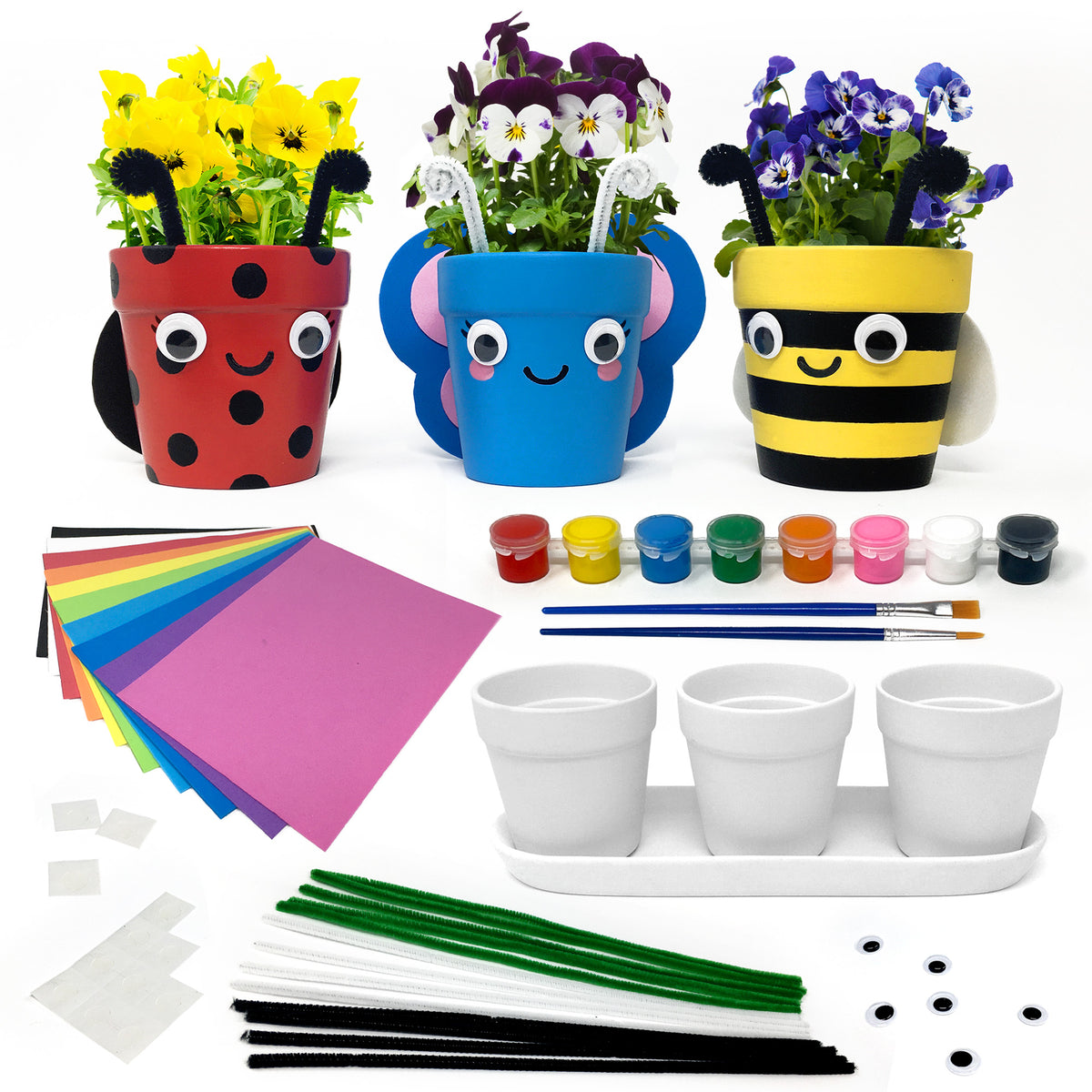 Flower Pot Kit | Garden Craft for Preschoolers – Pinwheel Crafts
